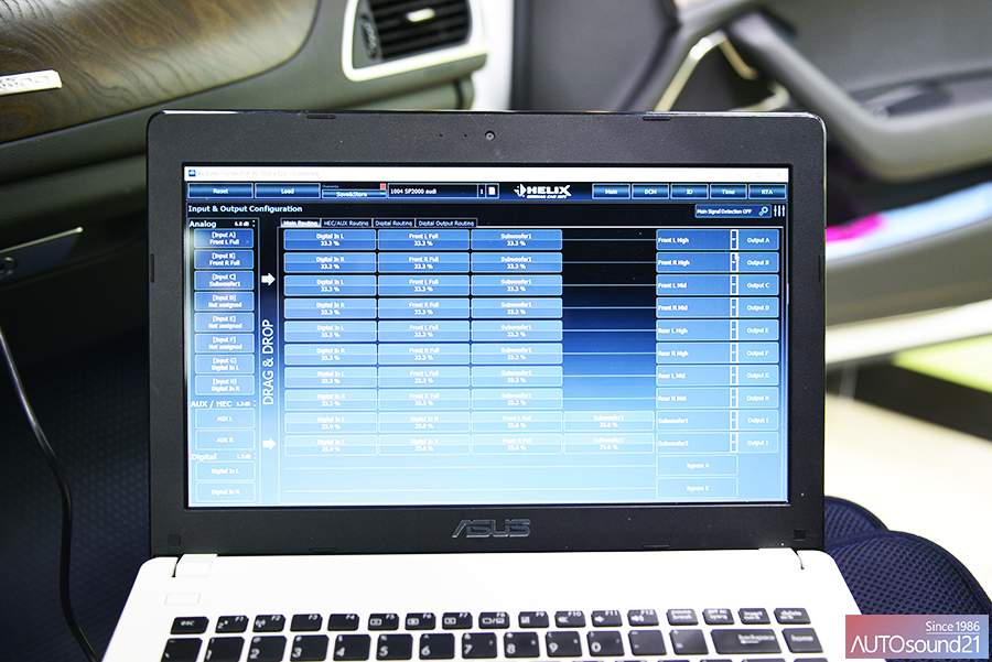 아우디 A6 2015년식 헬릭스 DSP PRO를 전문가에게 맡겨 튜닝받아보세요.