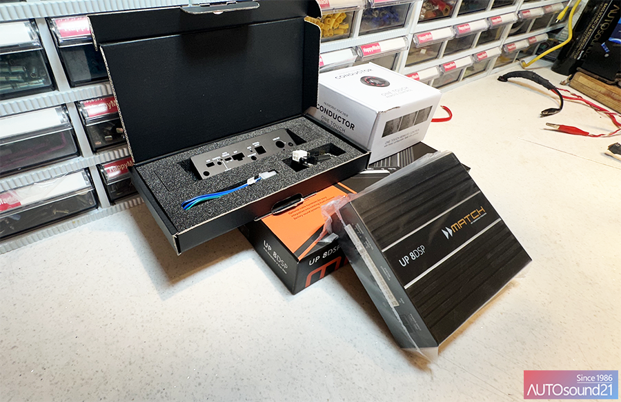 현대 그랜저 GN7 2023년식 MATCH UP8 DSP + MEC 모듈 + 컨덕터 컨트롤러 장착으로 카오디오에 입문합니다.